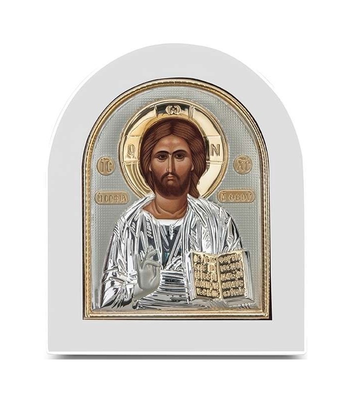 Ασημενια Εικονα Χριστος Ανοιχτο Βιβλιο